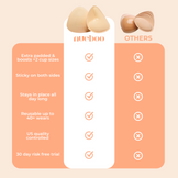 Double Sided Sticky Bra Inserts | Instantly Add 2 Cup Sizes – Nueboo